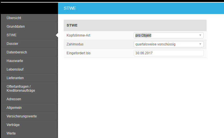 STWE-Dokumentation | GARAIO REM Helpcenter