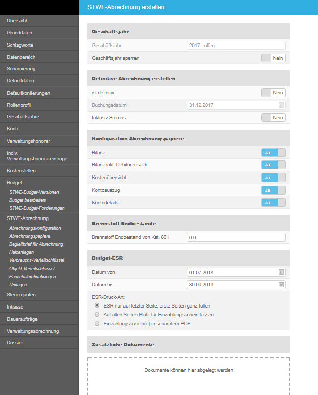 STWE-Dokumentation | GARAIO REM Helpcenter