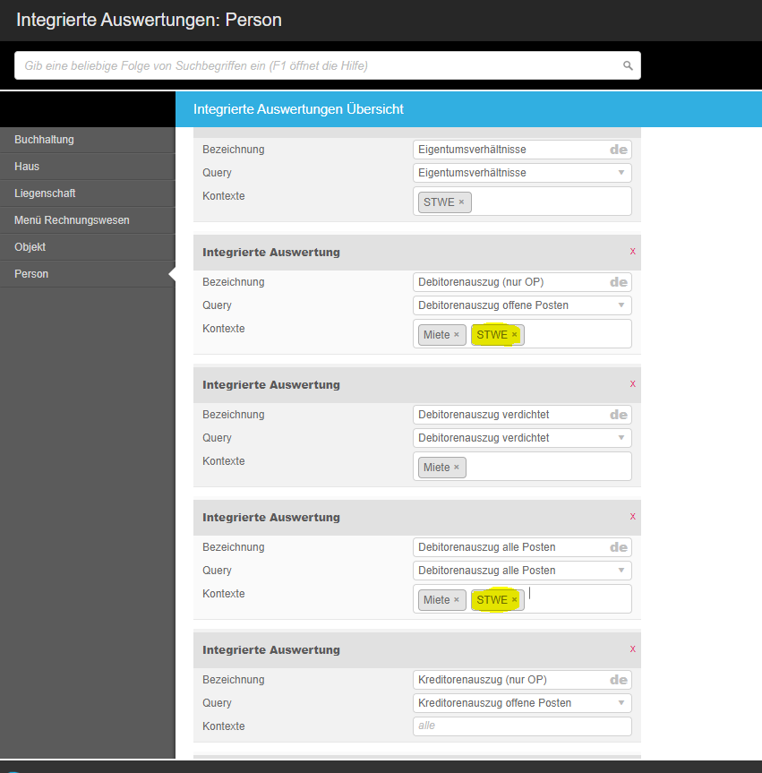 STWE-Dokumentation | GARAIO REM Helpcenter